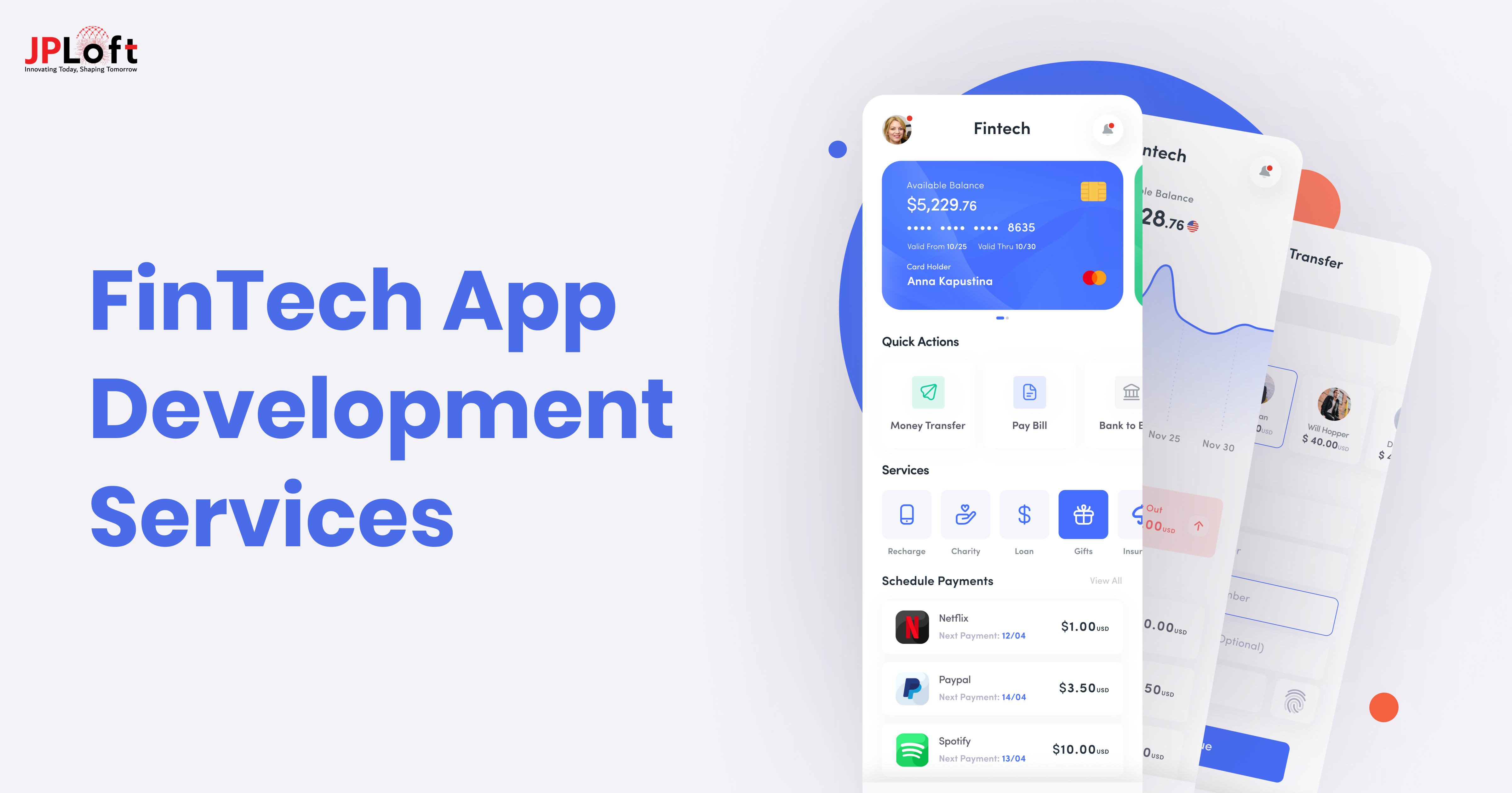 FinTech App Development Company - JPLoft