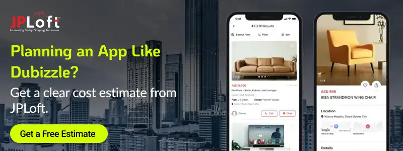 Cost to Create an App like Dubizzle: Full Breakdown