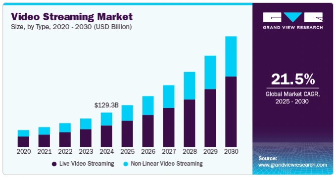 Video Streaming Market Statistics 2025